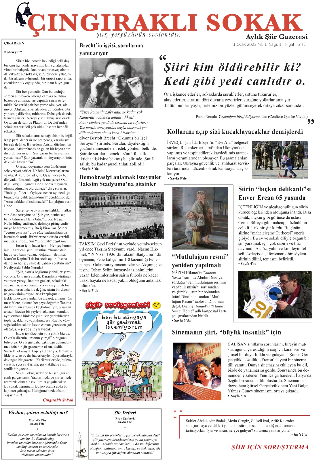 Yeni yılda Kadıköy’den şiir gazetesi| Haberler